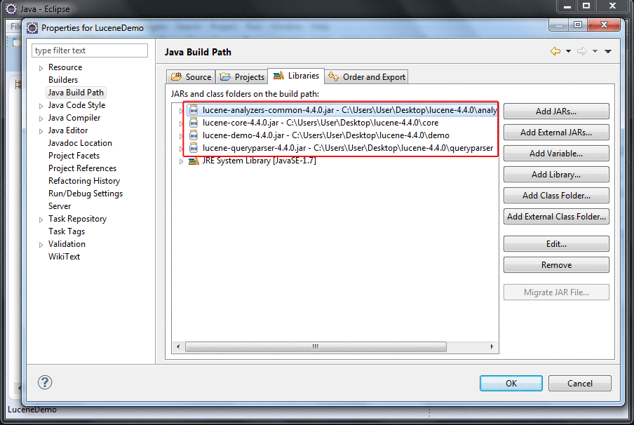Lucene eclipse tutorial for beginners: Tutorial - Working with lucene and eclipse