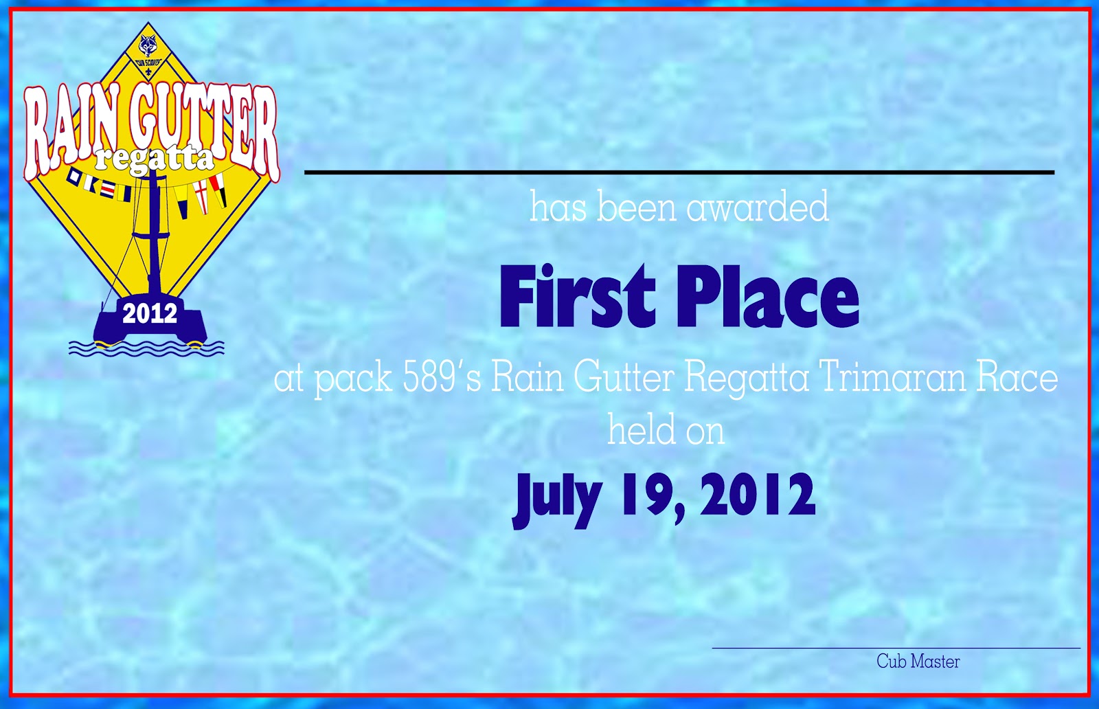 Raingutter Regatta Certificate Template | Best Professionally Designed ...