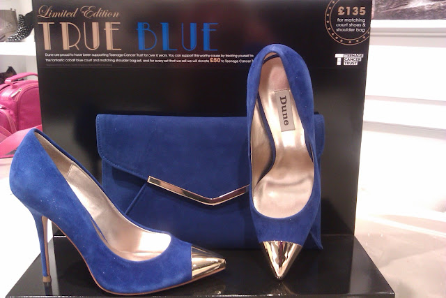 frumpy to funky: Dune 'True Blue' Shoes in aid of Teenage Cancer Trust