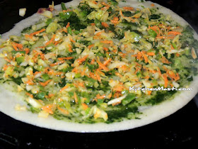 Vegetarian Recipes: Spring Roll Dosa Recipe ( Pancake )