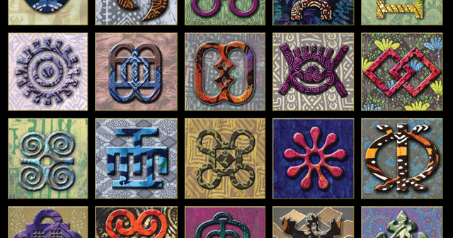 Leslie's Adinkra Project: Leslie's Original Adinkra Quilt