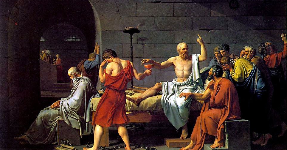 parole civili...: La morte di Socrate Jacques Louis David - 1787