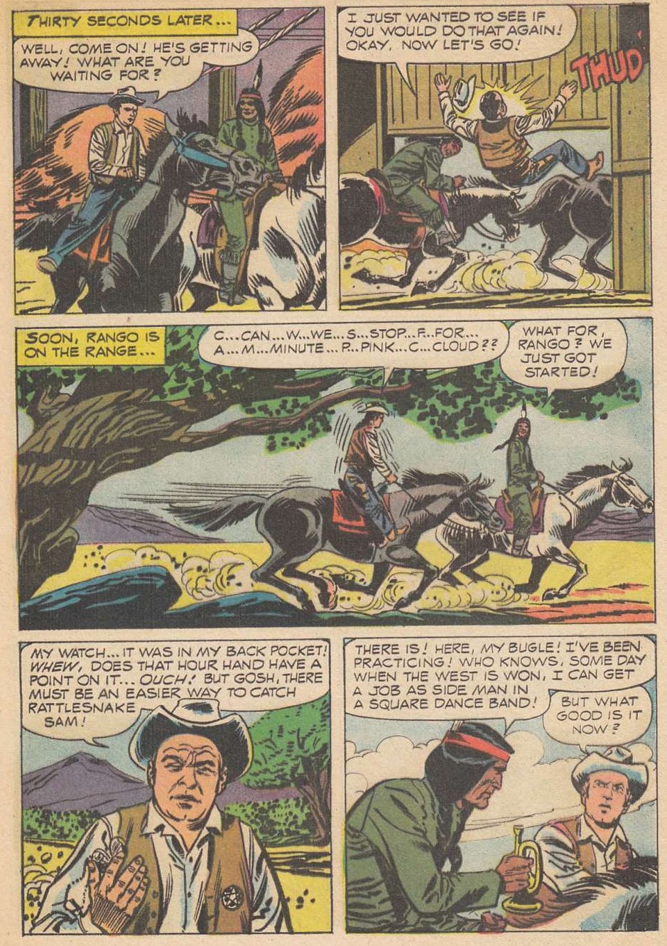 The Comic Book Catacombs: Rango in "The Pride of the Rangers" (Dell; 1967)