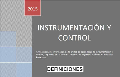 INSTRUMENTACIÓN Y CONTROL