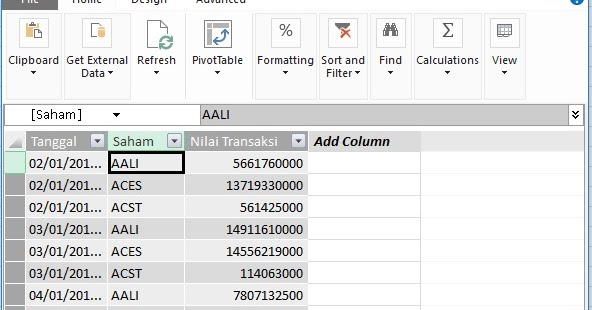 Terus belajar: Formula SUMIF di Power Pivot