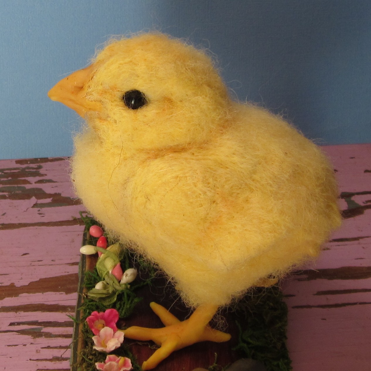 Needle Felted Art by Robin Joy Andreae: Baby Chick for Spring