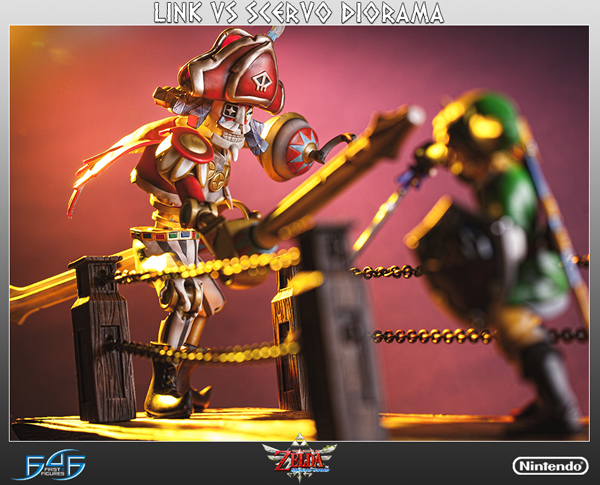 Legend of Zelda: Skyward Sword - Link Vs Scervo Diorama (First 4 Figures)