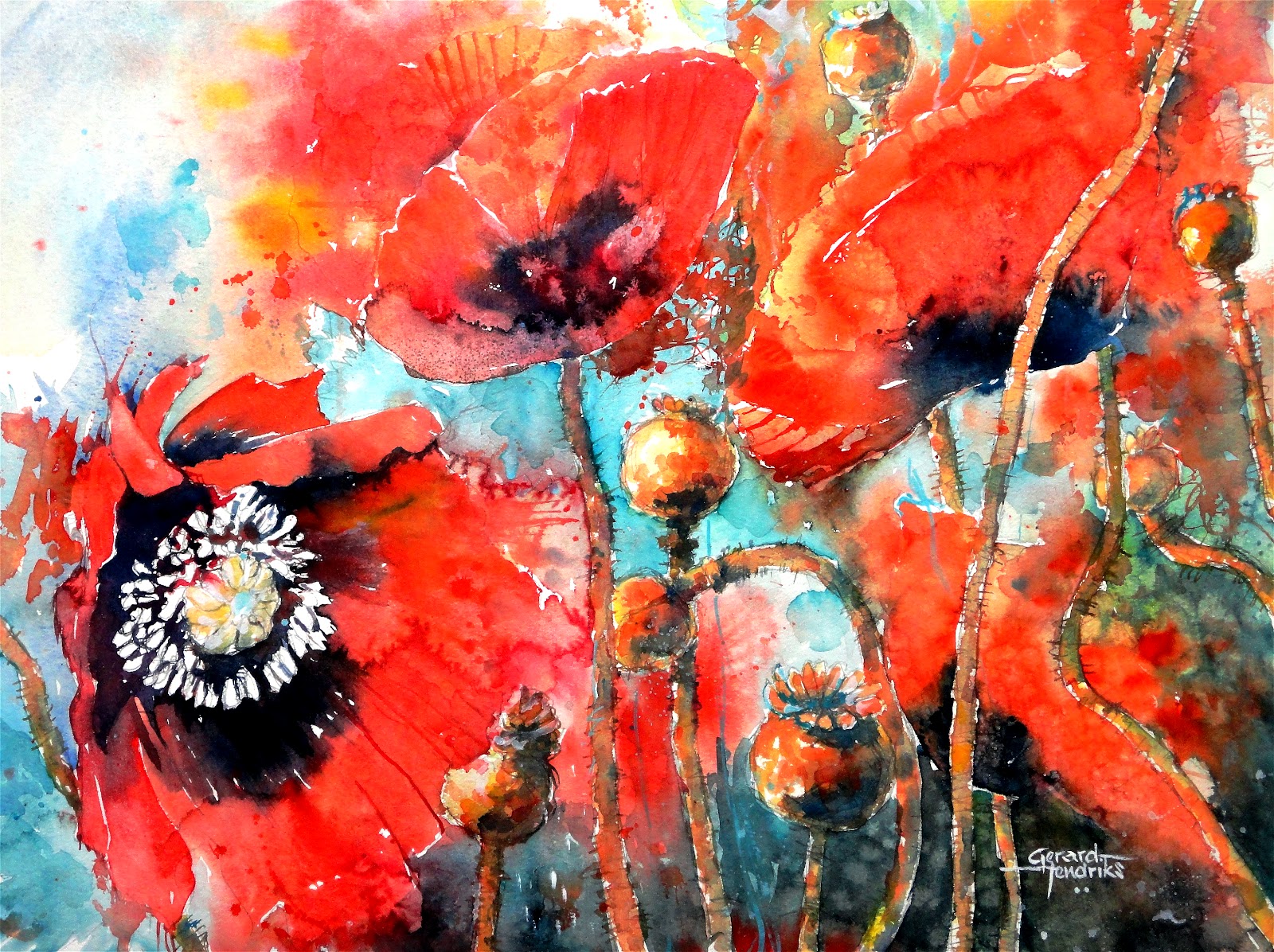 The Watercolour Log: Gerard Hendriks - A Master of Watercolour