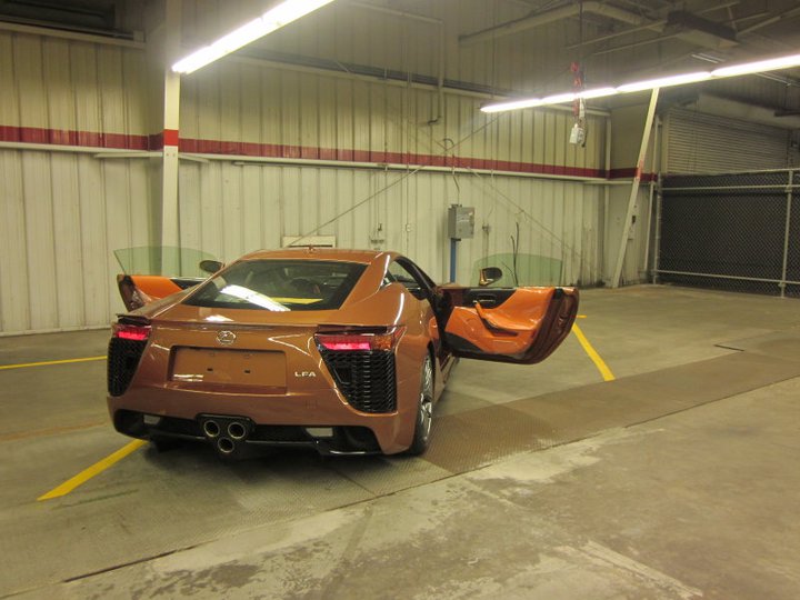 Lexus LFA: Pearl Brown with Orange interior!!!