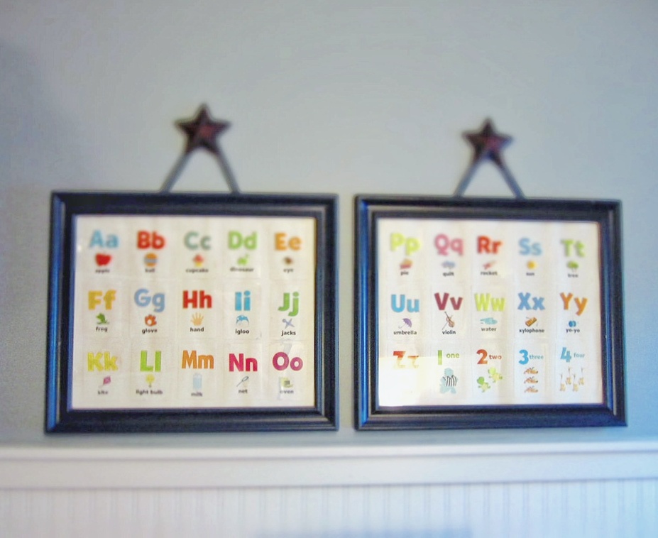 “Little Big Boy’s Room”: Easy & Cheap Flashcard Wall-Art - Made by Carli