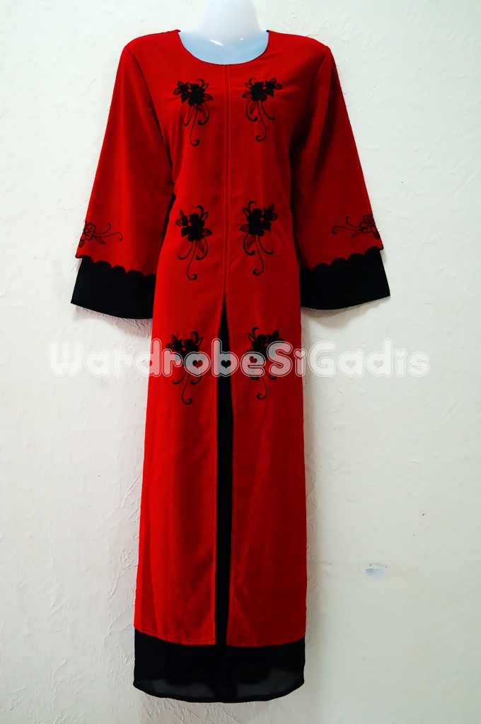 ♥♥WardrobeSiGadis♥♥: Jubah / Maxi Dress Merah Hitam