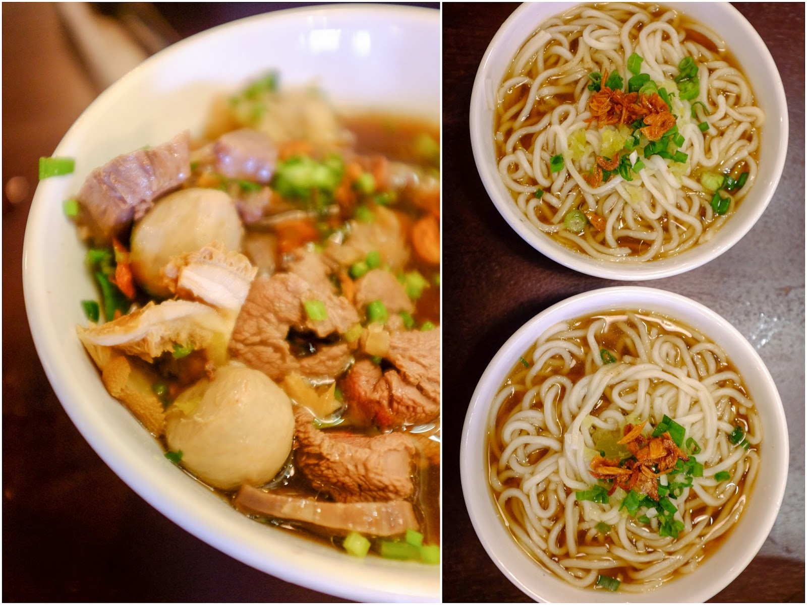 The variety of noodles is also noteworthy - thick & tender handmade mee ...