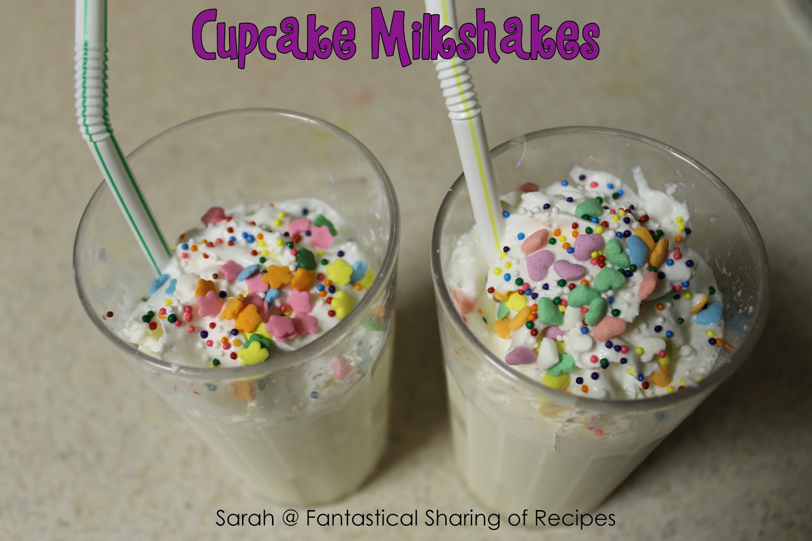 Fantastical Sharing of Recipes: Cupcake Milkshakes + Giveaway Winners