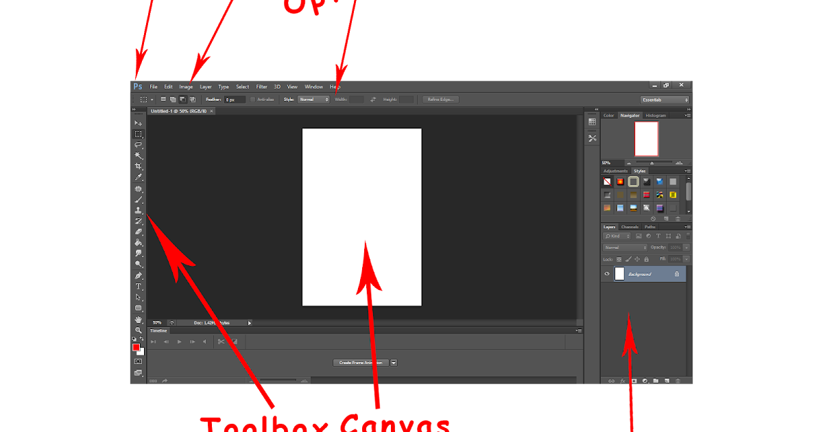 Mengenal Title Bar, Menu Bar, dan Option Bar Pada Photoshop - Alfibay