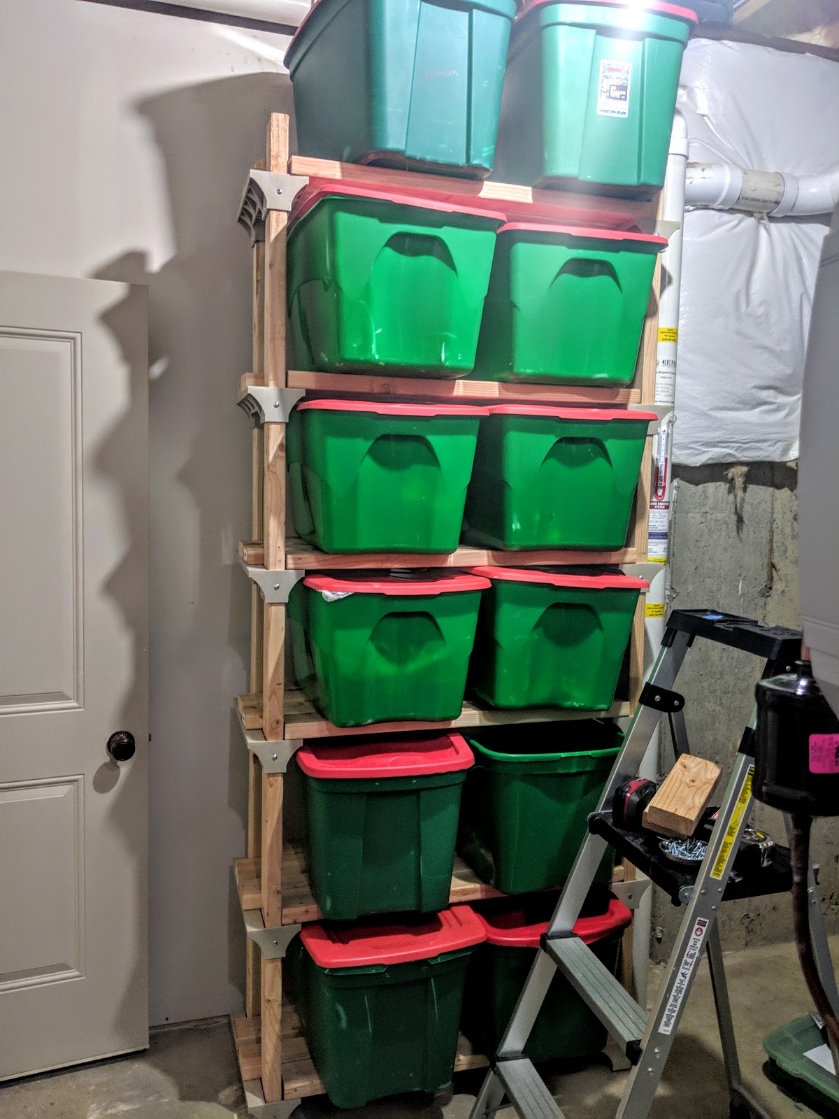 Basement Storage Rack Custom Design System