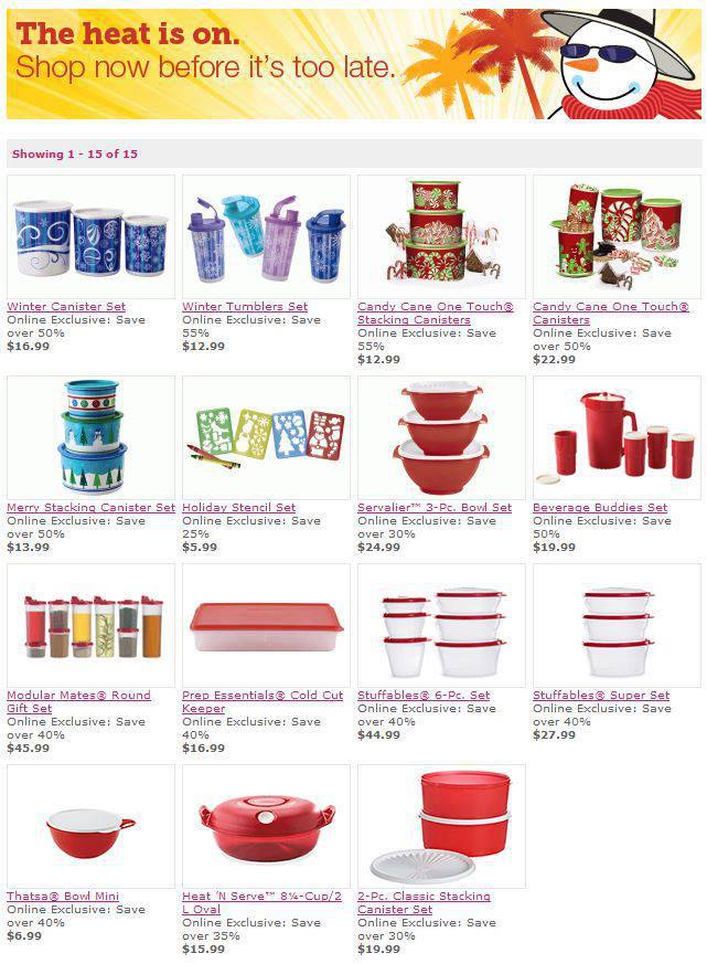 Keeping Up With the Wilson Family: TUPPERWARE Christmas in July Event