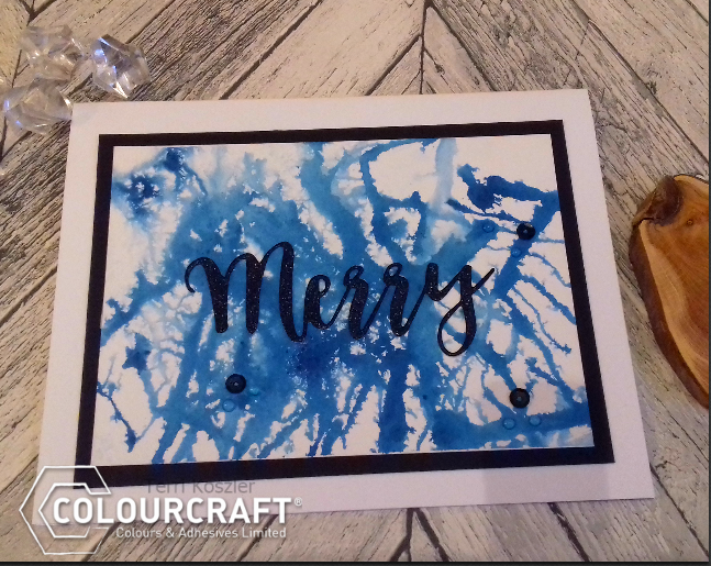 Taking time to craft: Easy Brusho backgrounds for abstract greetings cards.