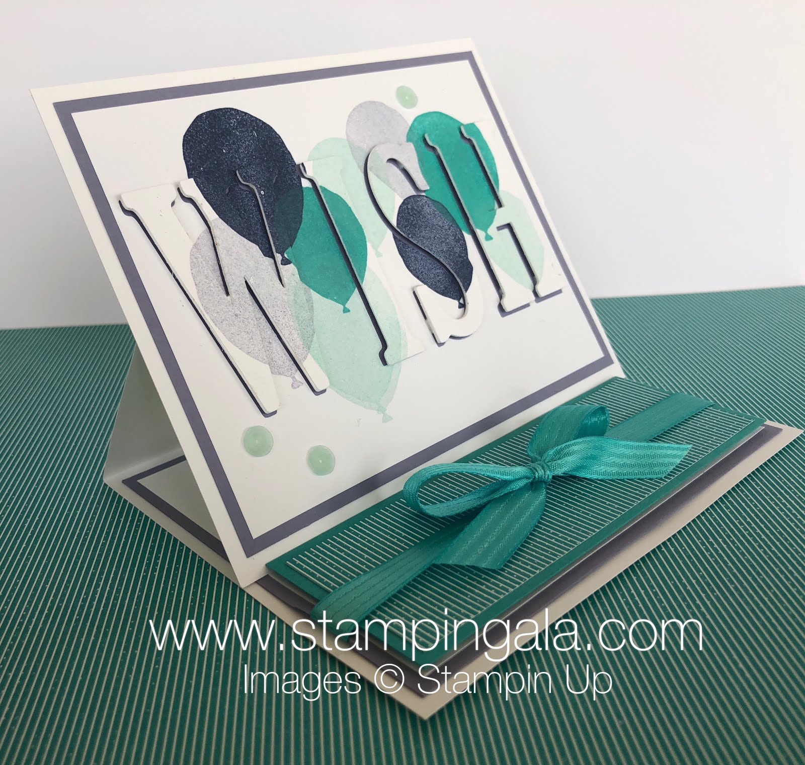 Balloon Celebration Eclipse Card Video Tutorial - Stampin' Gala
