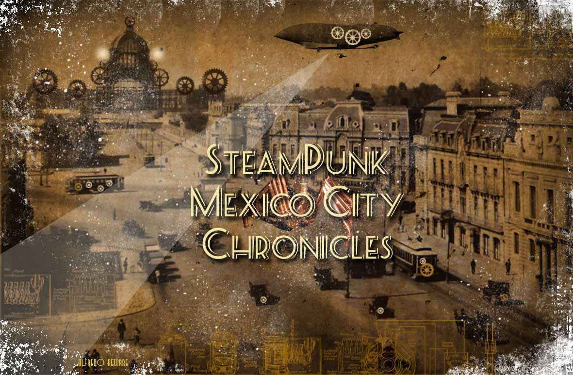 Mexico City Illustrated: Postal Steampunk Mexico City