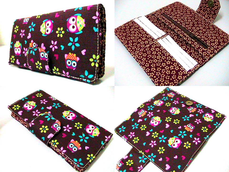 Adorable Handmade Bags: Handmade Cute Owl Elegant Long Wallet