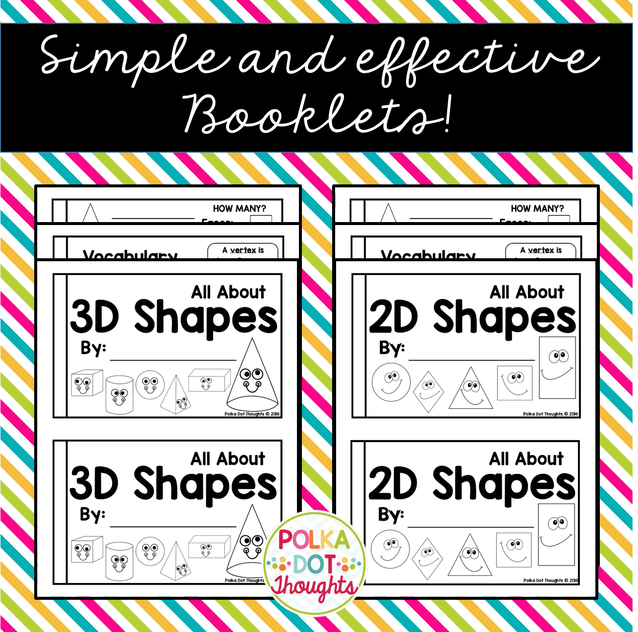 Polka Dot Thoughts: Let's learn about...2D and 3D Shapes!