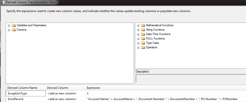Ssis Derived Column Transformation Gotcha Tech Blog