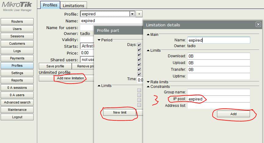Cara Membuat Sistem Isolir Pada Jaringan Hotspot di MikroTik ~ SIGERNETWORK