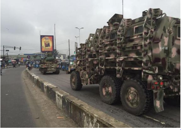 See The Armored Tanks Deployed By The Nigerian Army In Niger Delta
