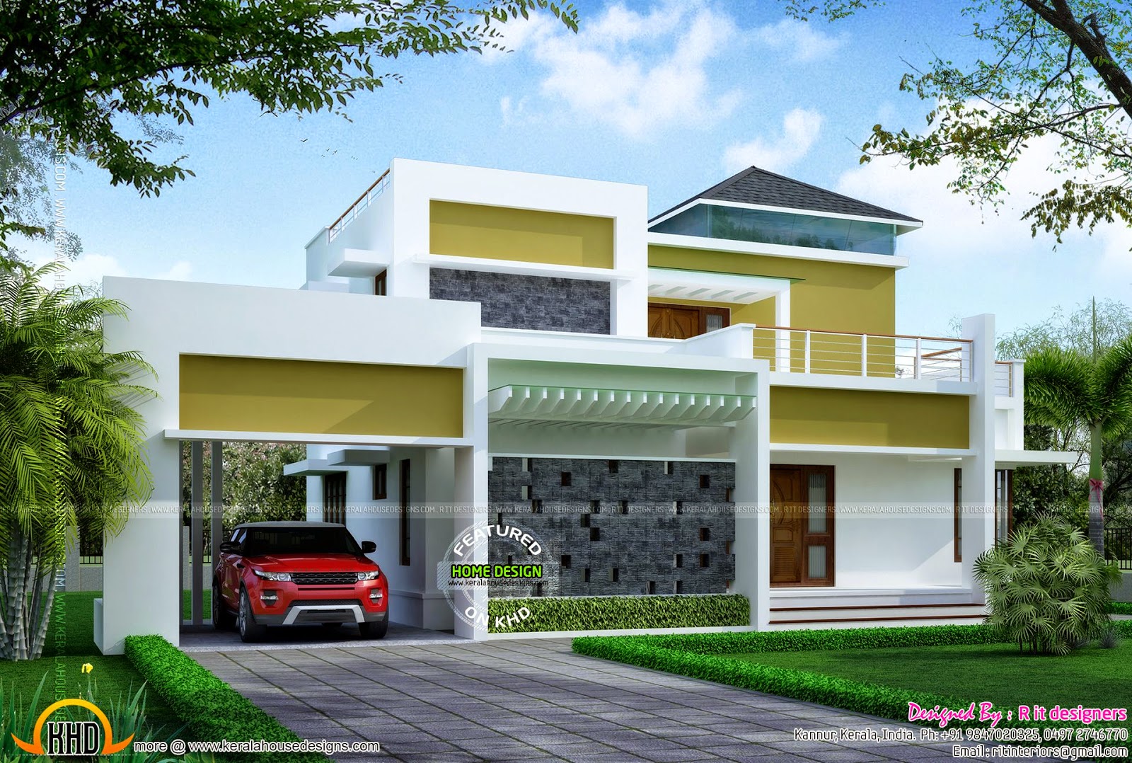 House modern mix style - Kerala Home Design and Floor Plans - 9K+ Dream ...