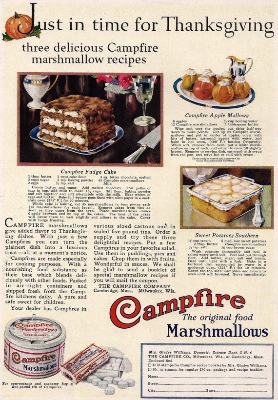 Mae's Food Blog: Vintage Ads for Thanksgiving Foods