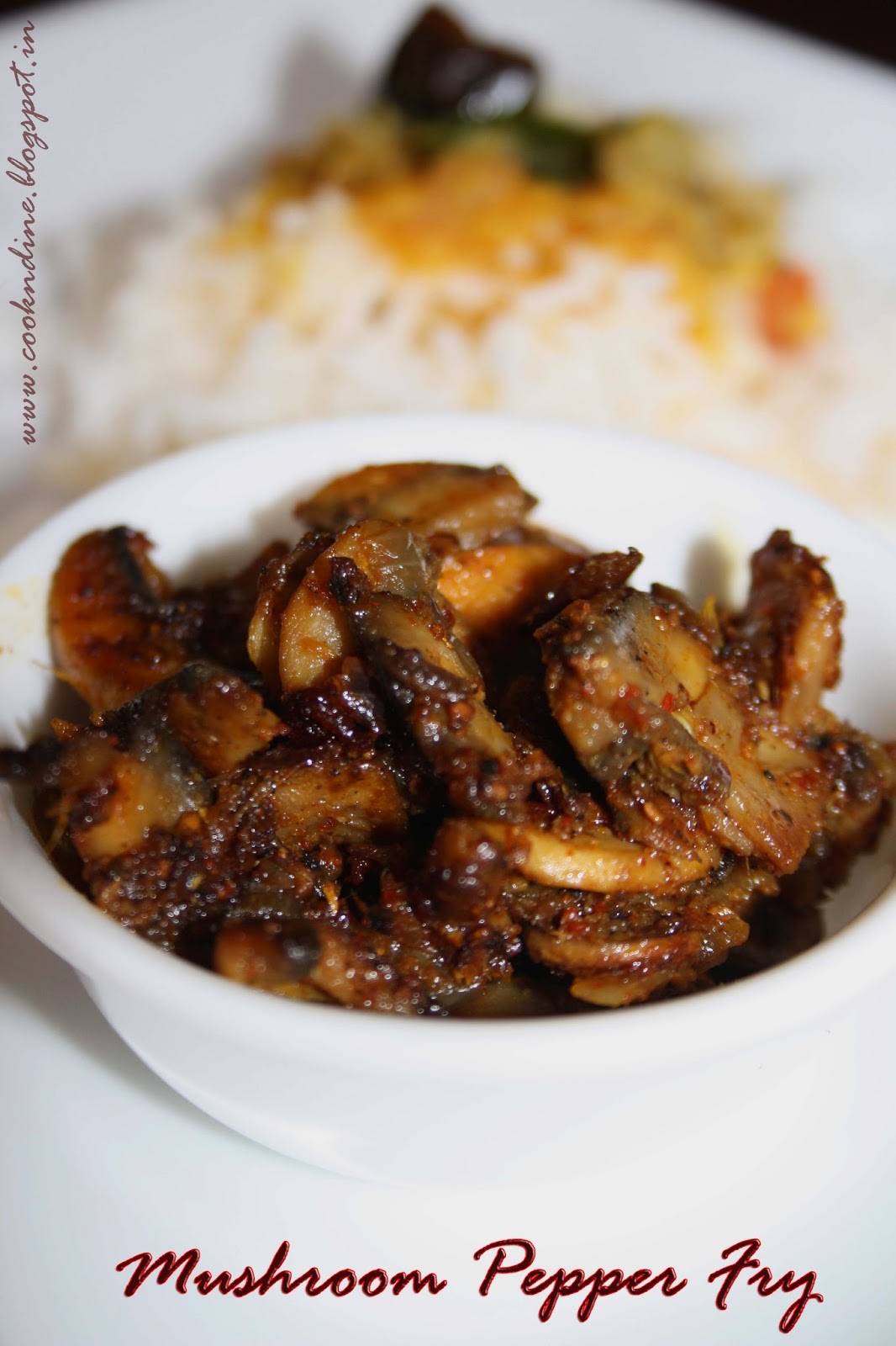 CooknDine....: Spicy Mushroom Pepper Stir Fry