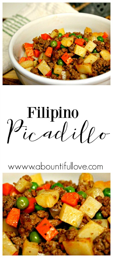 Filipino Picadillo - A Bountiful Love