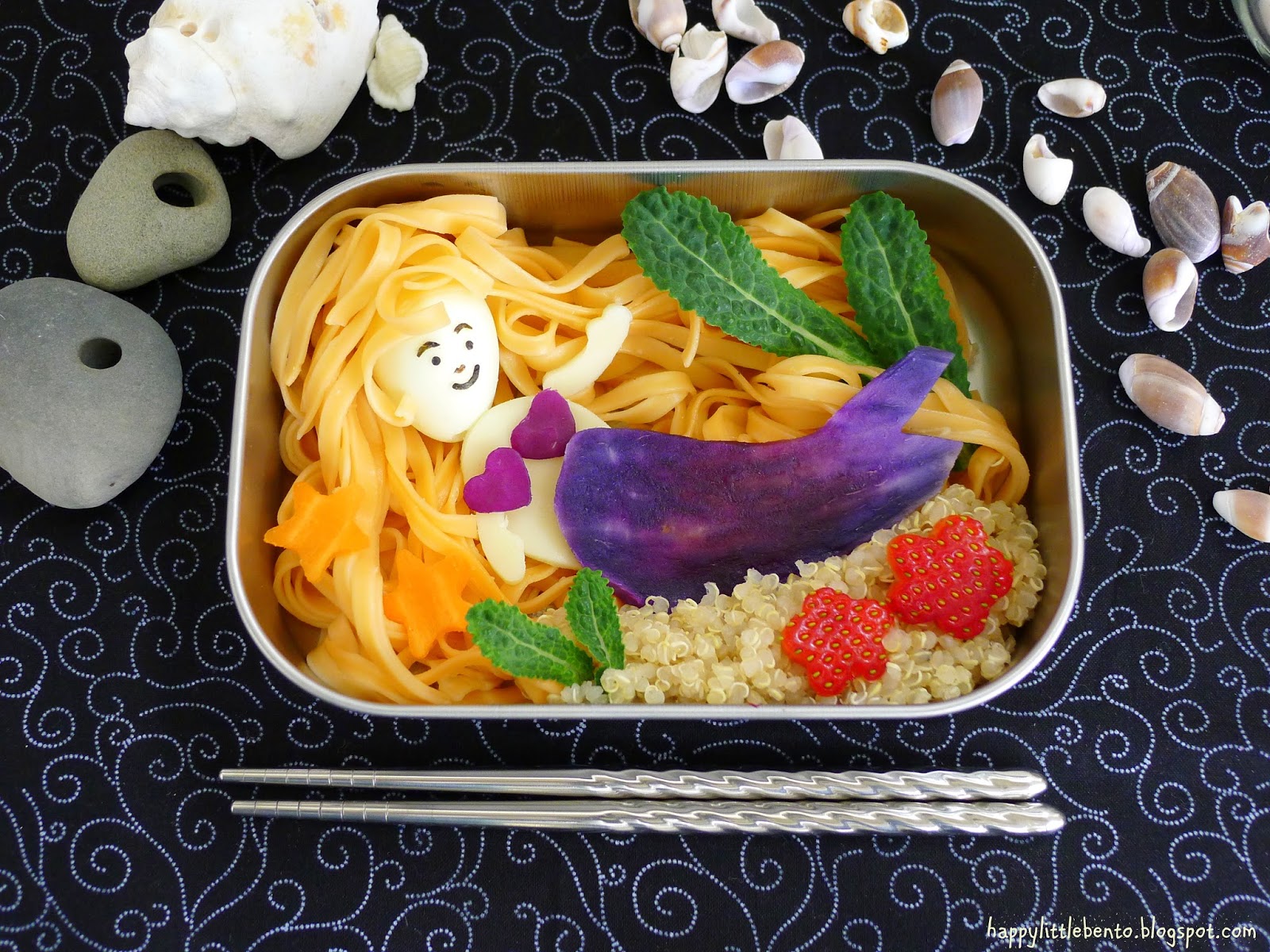 Happy Little Bento: Mermaid Pasta Quinoa Bento!