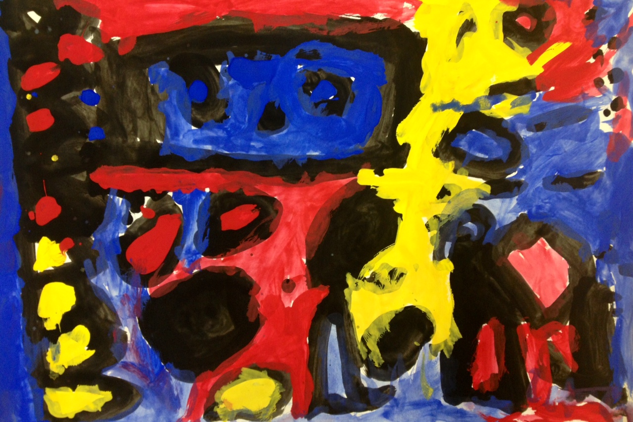 Art at Hosmer: Abstract Painting with Primary Colors