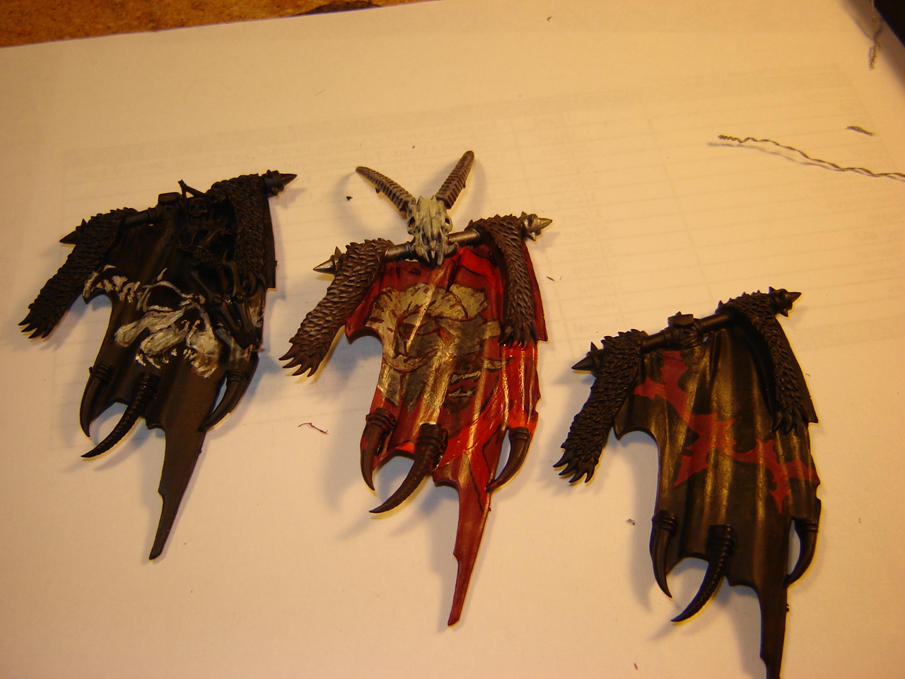 The Company of the Damned: Beastmen Minotaur and BSB Banners WIP