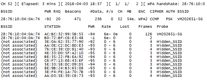 Randomized MAC addresses in 802.11 Probe Frames