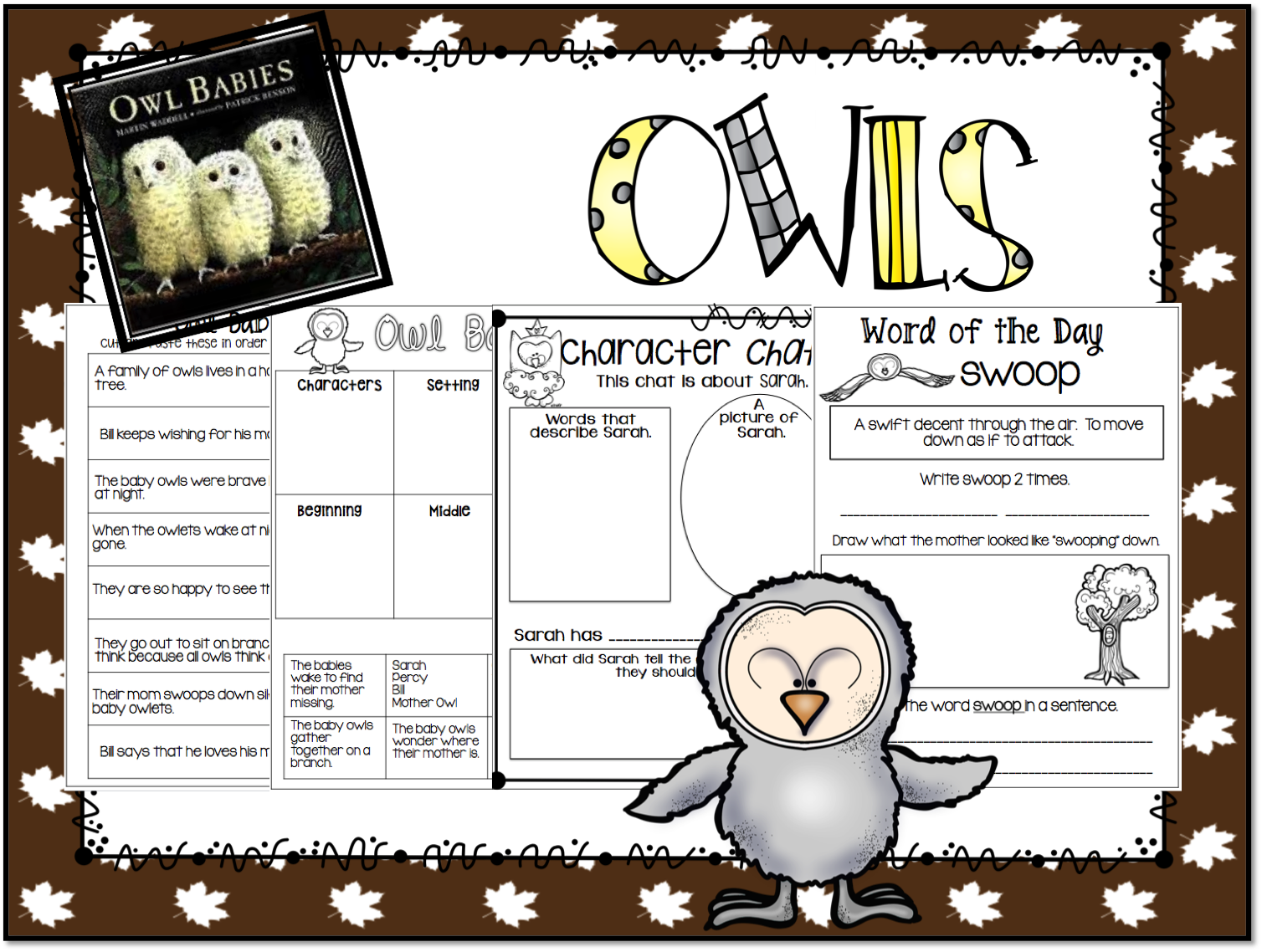 1st Grade Hip Hip Hooray!: "Owl" bet you will love this packet on OWLS!