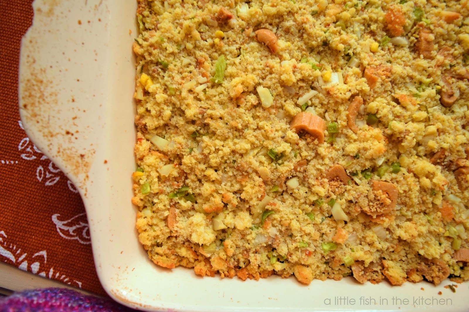 Spicy Tamale-Cornbread Dressing – A Little Fish in the Kitchen