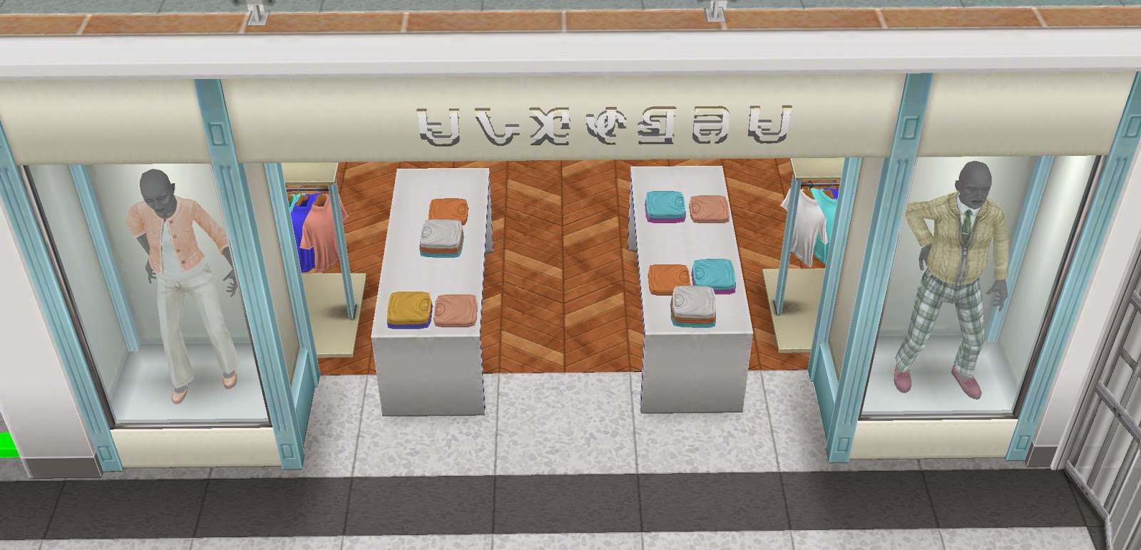 Samiemi Games: Sims Freeplay : Mall Area 4 : Back Lot