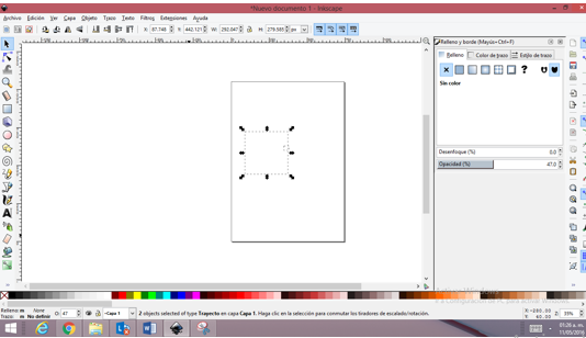 Trabajando con Inkscape: Combinar y fusionar objetos