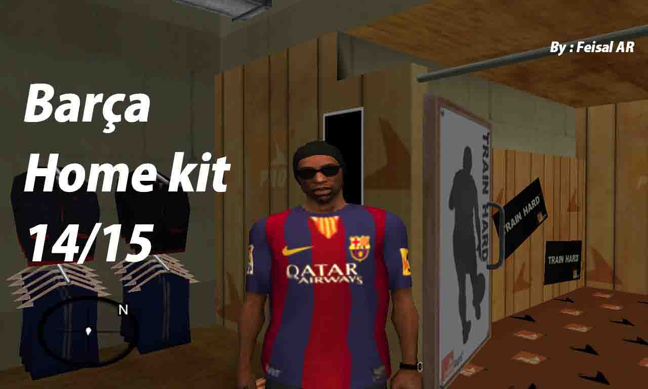 FC Barcelona 14/15 Home Kit (GTA San Andreas) | Feisal AR Mods