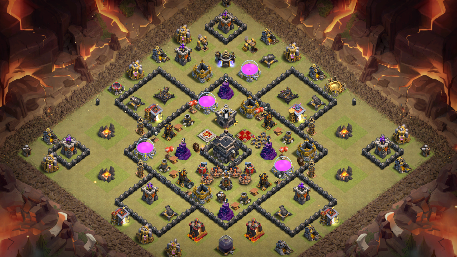 tarinfo: 3 Layouts de Guerra CV9 Clash of Clans