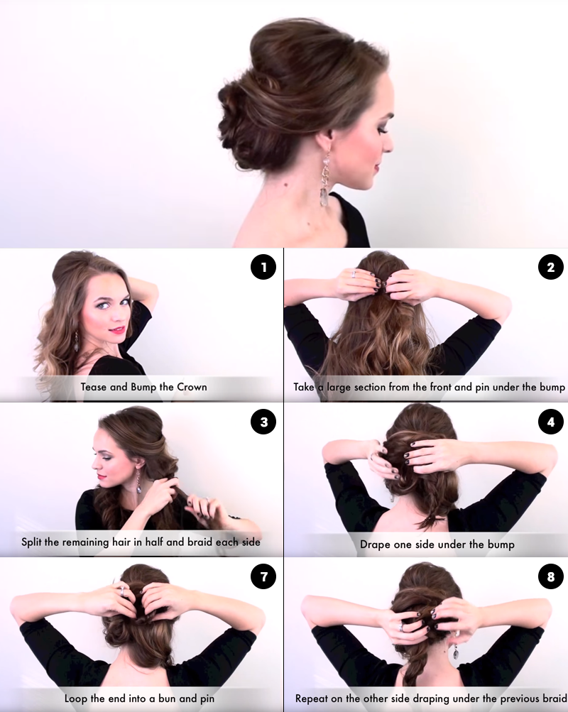 Party Updo Step By Step Tutorial - Motivational Trends