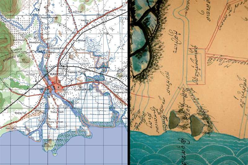 LTO Cambodia: Old Maps - Kampot