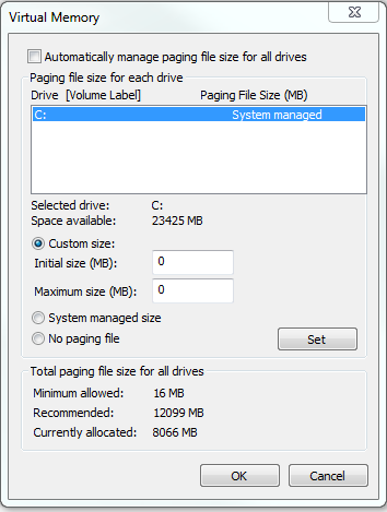 Jay-Jay: “Windows created a temporary paging file on your computer”