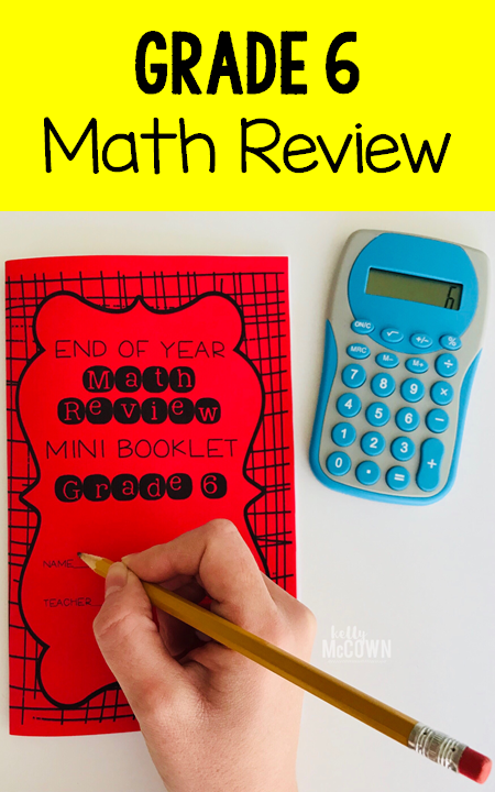 Kelly McCown: End of Year Math Review - Grade 6
