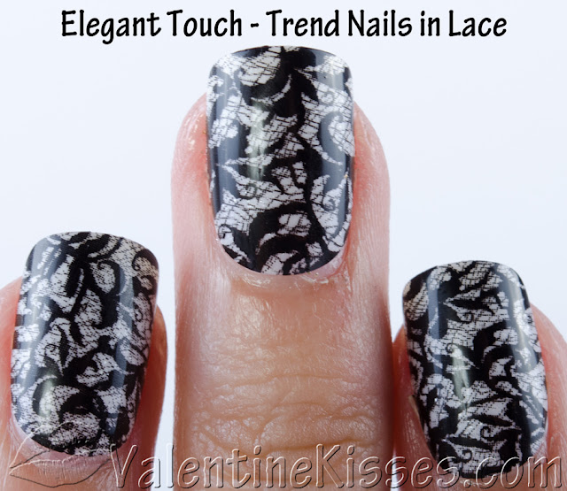 Valentine Kisses: Elegant Touch Trend Nails in Lace - pics, review