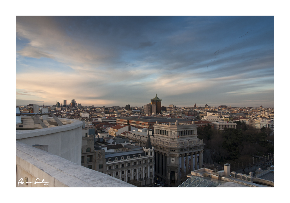 experimentando: Madrid, atardecer desde la terraza del Círculo de ...