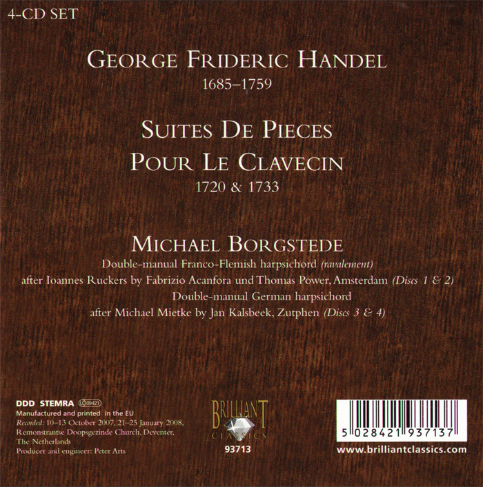 Mi Música Clásica: Handel - Suite de pieces pour le Clavecin ...