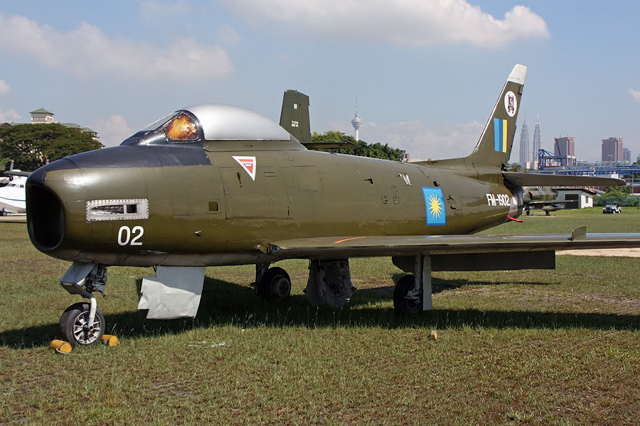 aviation craft: ROYAL MALAYSIAN AIRFORCE -CAC AVON SABRE (F 86)